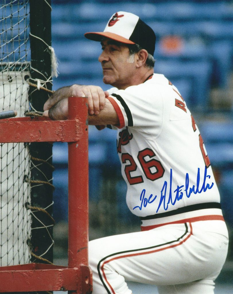 AUTOGRAPHED JOE ALTOBELLI 8X10 Baltimore Orioles Photo - Main Line ...