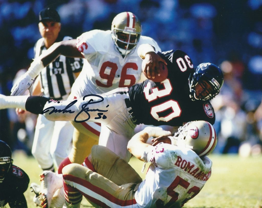 Autographed MIKE ROZIER 8x10 Atlanta Falcons photo - Main Line Autographs