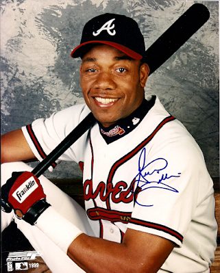 AUTOGRAPHED GERALD WILLIAMS Atlanta Braves - Main Line Autographs