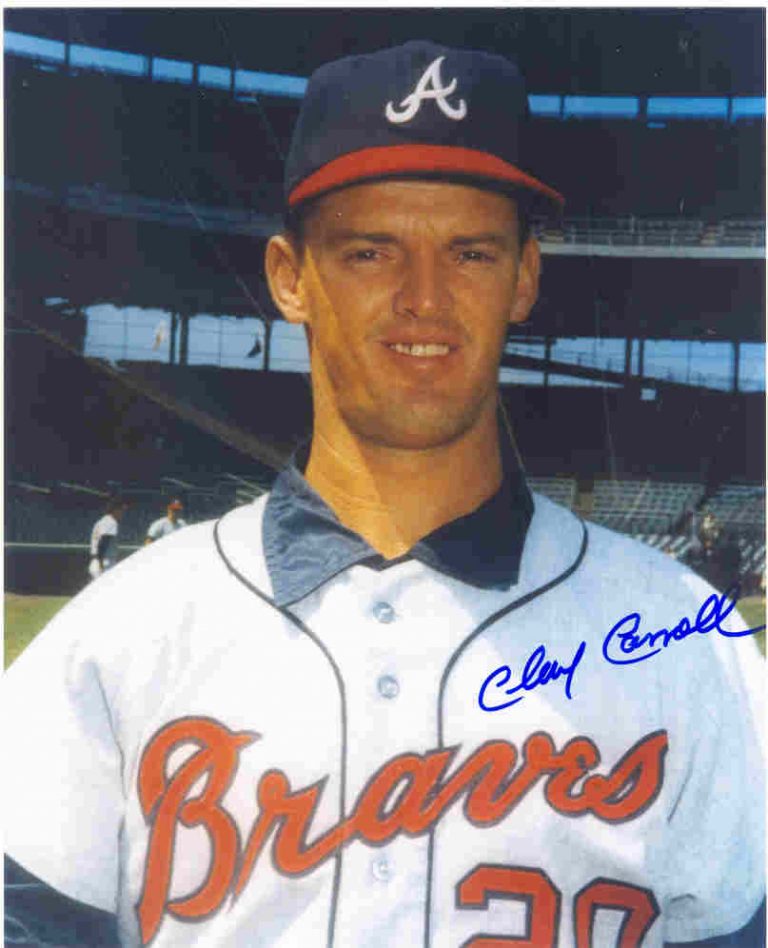 AUTOGRAPHED CLAY CARROLL 8x10 Atlanta Braves Photo - Main Line Autographs