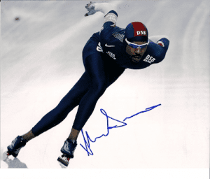Autographed SHANI DAVIS Photo - Gold Medal Winner - Main Line Autographs