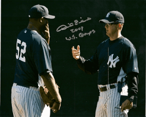 AUTOGRAPHED DAVE EILAND 8x10 New York Yankees Photo - Main Line Autographs