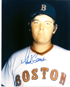 AUTOGRAPHED MIKE GARMAN 8x10 Boston Red Sox photo - Main Line Autographs