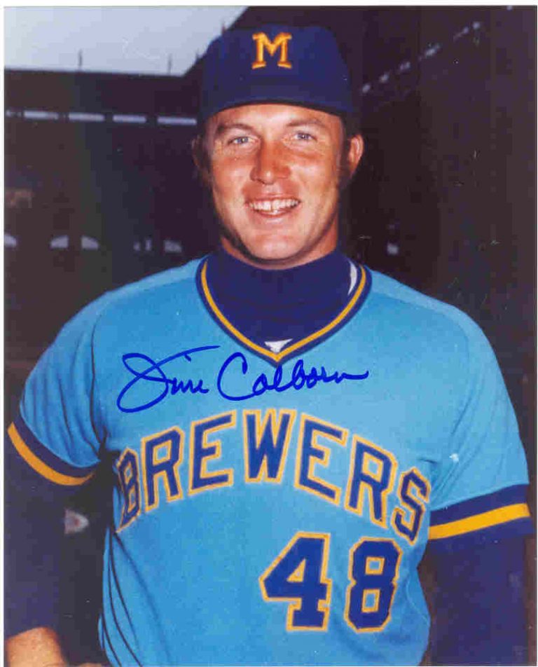 AUTOGRAPHED JIM COLBORN 8X10 Milwaukee Brewers Photo - Main Line Autographs