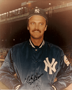AUTOGRAPHED photo ED WHITSON New York Yankees - Main Line Autographs