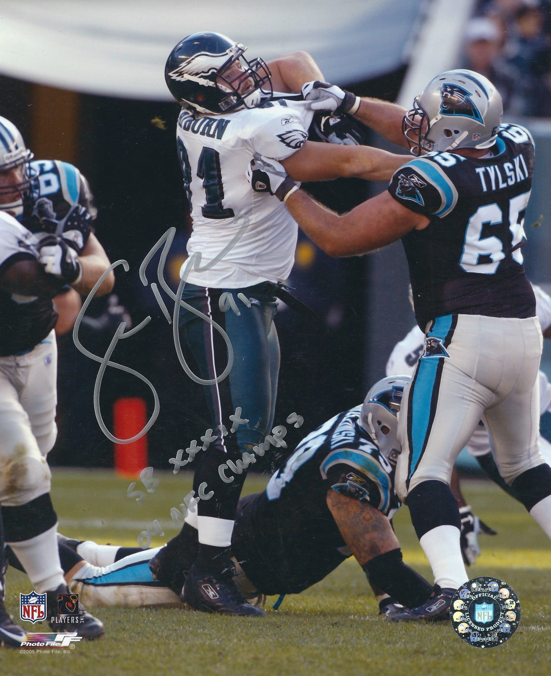 Autographed SAM RAYBURN 8X10 Philadelphia Eagles Photo | Main Line ...