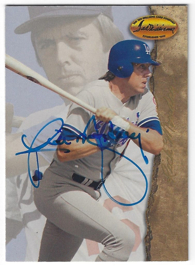 Autographed RICK MONDAY 1994 TED WILLIAMS CARD - Main Line Autographs
