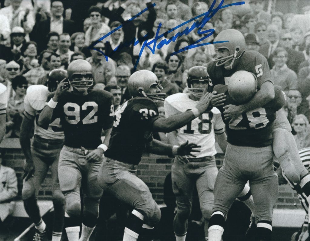 Autographed Terry Hanratty Notre Dame 8x10 Photo - Main Line Autographs