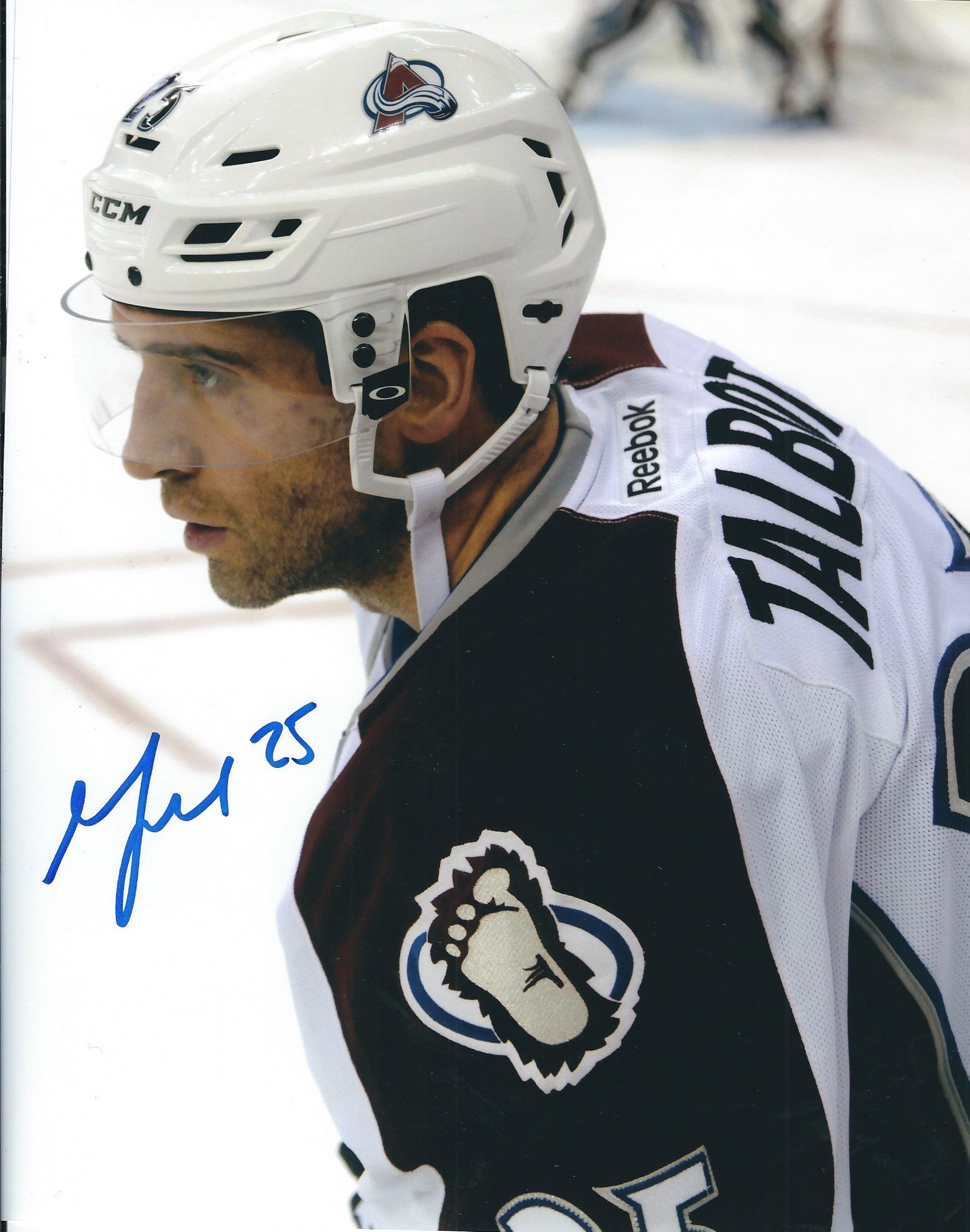 Autographed MAX TALBOT 8x10 Colorado Avalanche Photo - Main Line Autographs