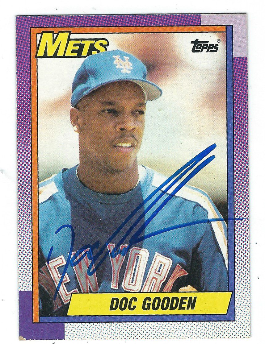 AUTOGRAPHED DOC GOODEN 1990 Topps New York Mets Card | Main Line Autographs