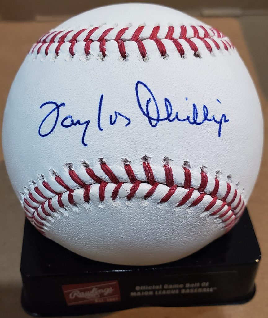 Autographed TAYLOR PHILLIPS Official Major League Baseball - Main Line ...