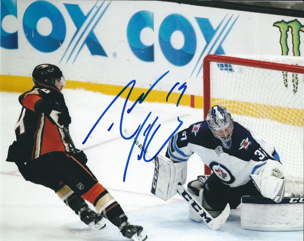 Autographed ADAM HENRIQUE 8X10 Anaheim Ducks Photo - Main Line Autographs