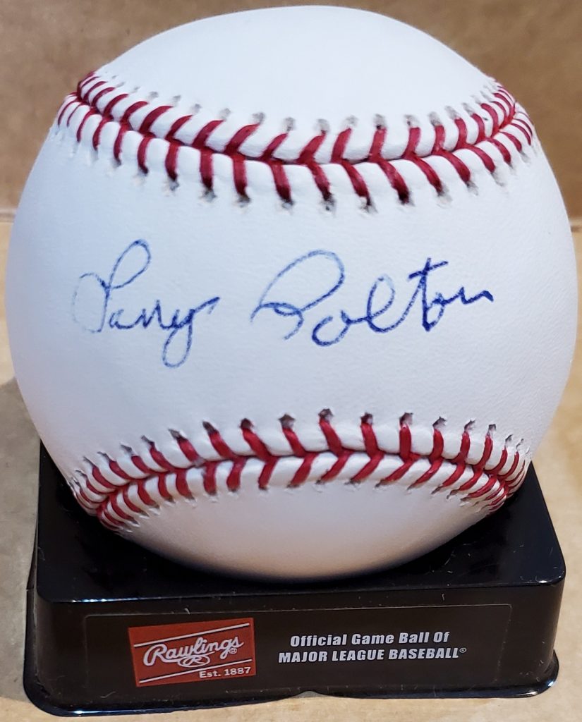 Autographed LARRY COLTON Official Major League Baseball - Main Line ...