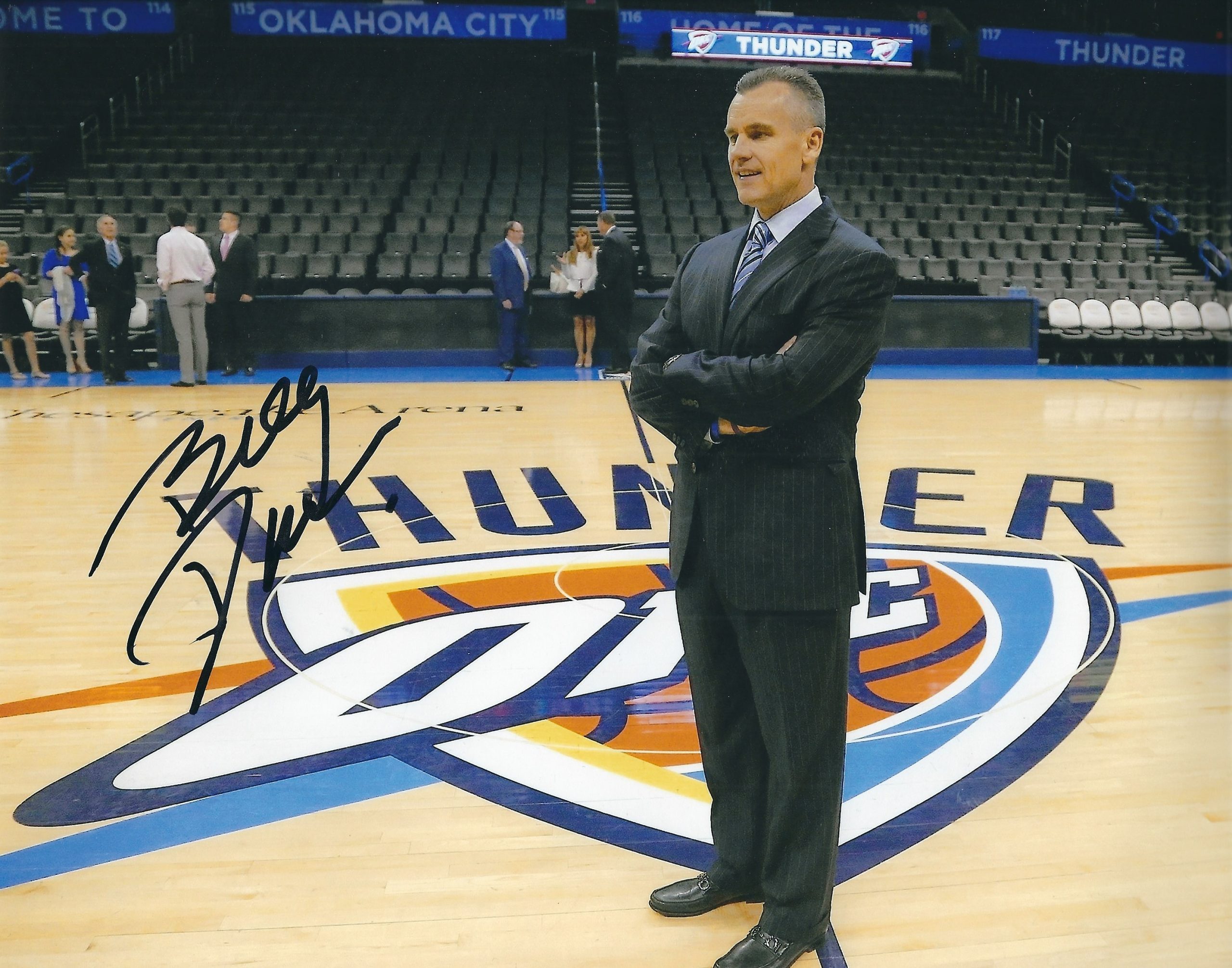 Autographed BILLY DONOVAN 8X10 Oklahoma City Thunder Photo - Main Line ...