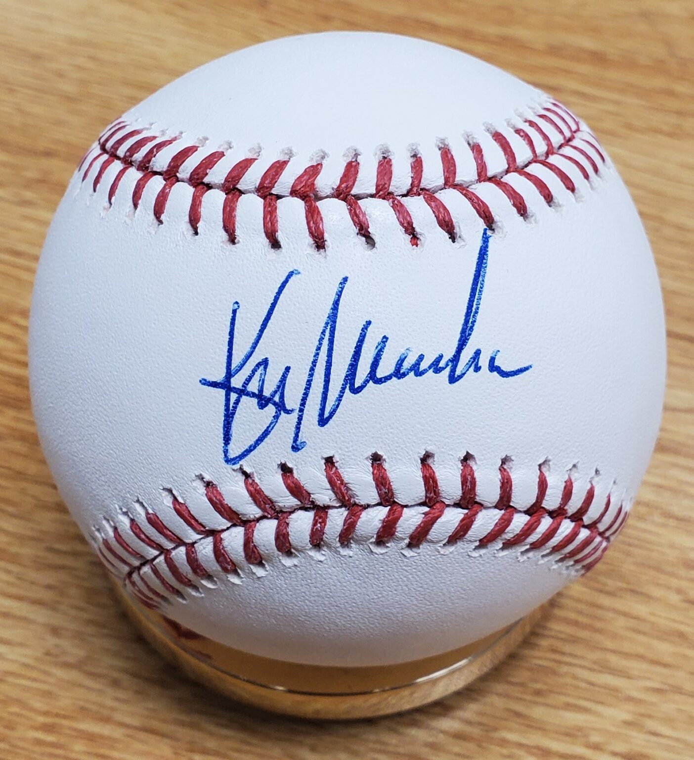 Autographed KEN MACHA Official Major League Baseball - Main Line Autographs
