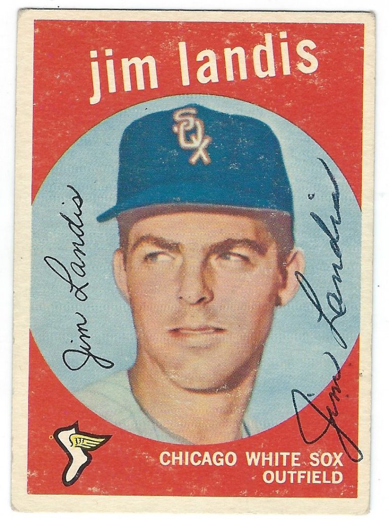 Autographed JIM LANDIS 1959 Topps Card - Main Line Autographs