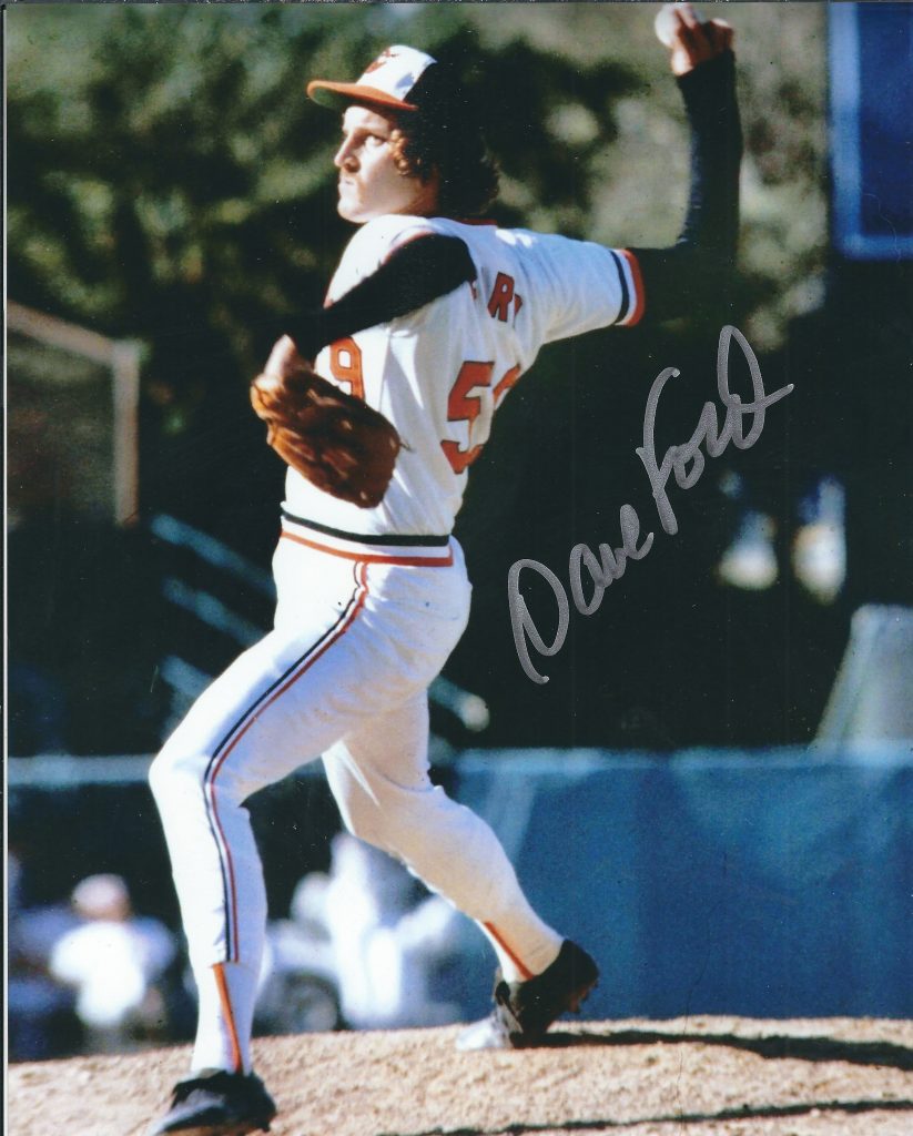 AUTOGRAPHED DAVE FORD 8x10 Baltimore Orioles Photo - Main Line Autographs