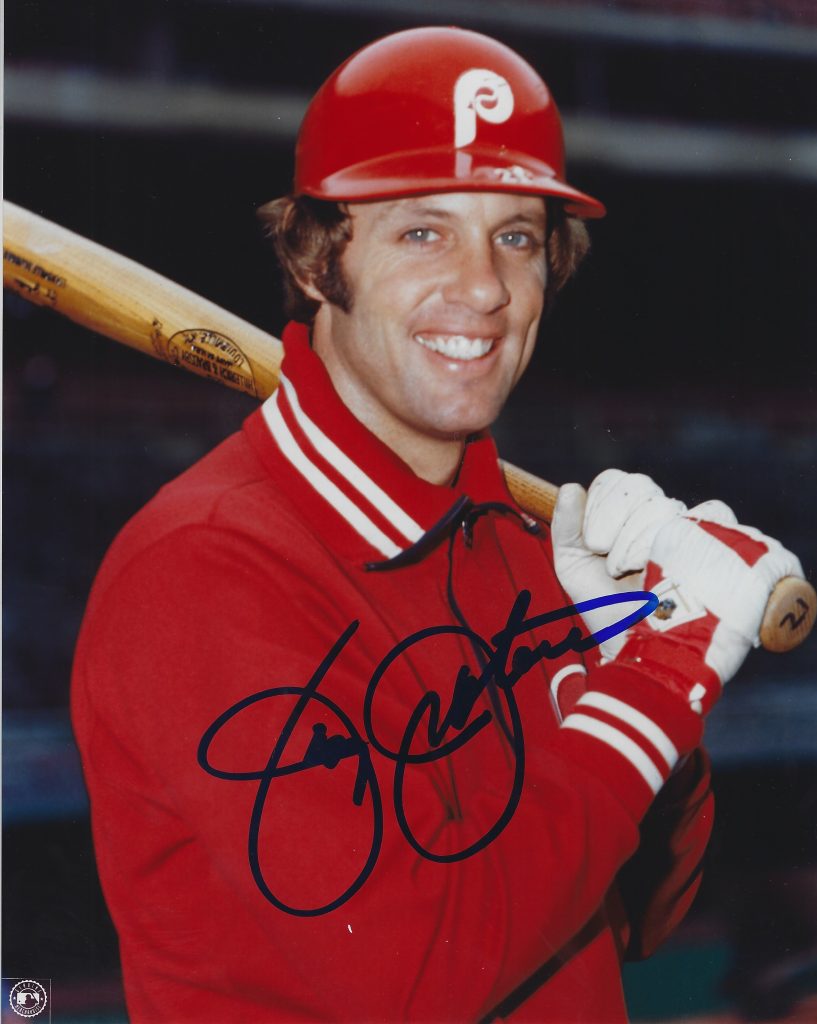 AUTOGRAPHED JAY JOHNSTONE 8x10 Philadelphia Phillies Photo - Main Line ...