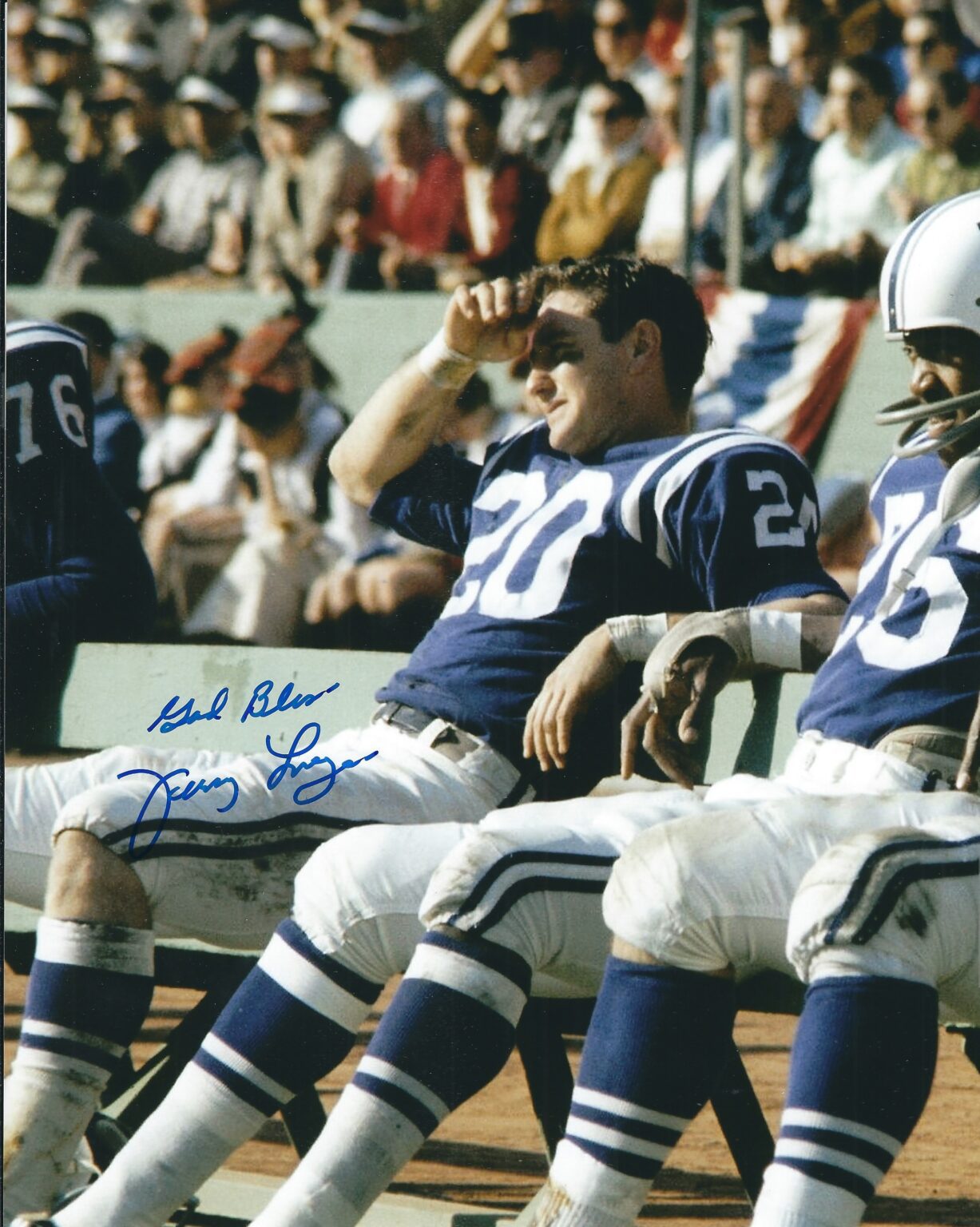 AUTOGRAPHED JERRY LOGAN 8x10 Baltimore Colts Photo - Main Line Autographs