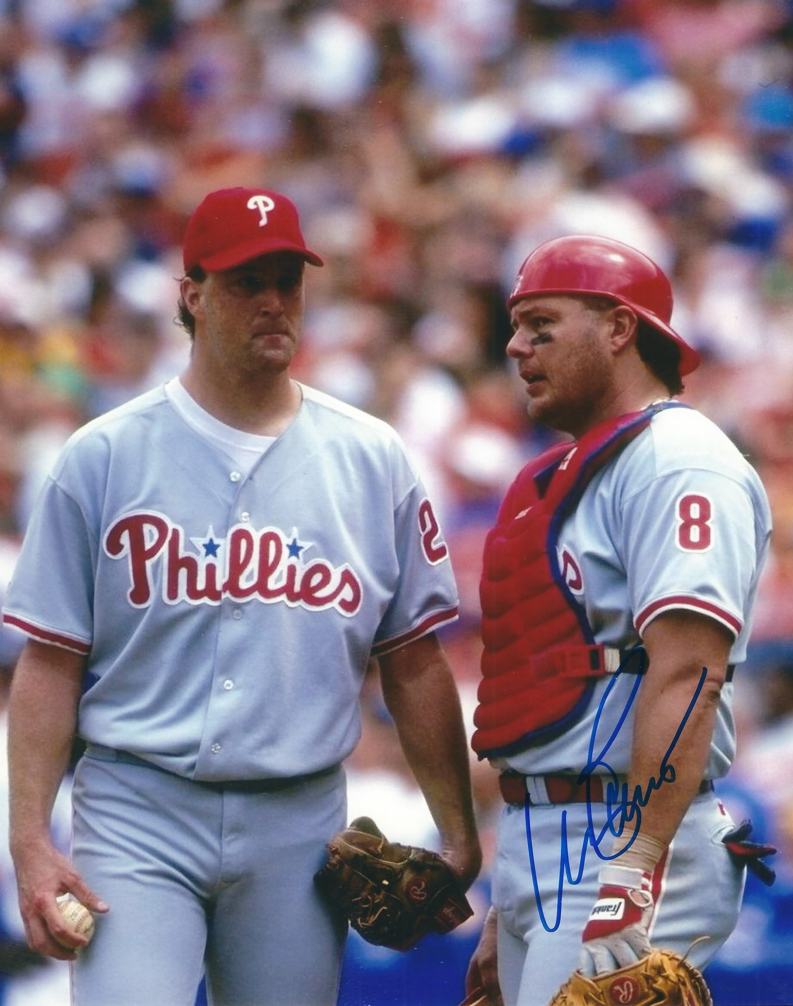 AUTOGRAPHED MARK PARENT 8x10 Philadelphia Phillies Photo - Main Line ...