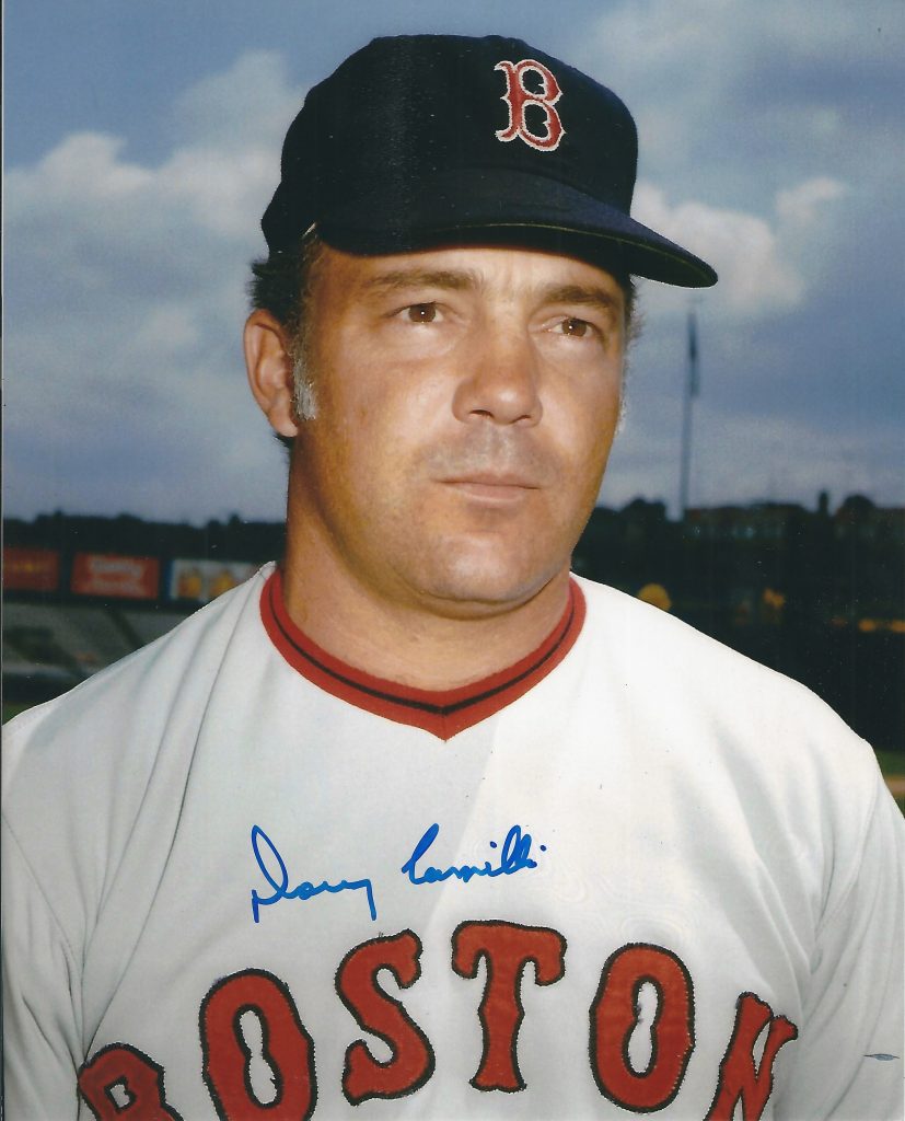 AUTOGRAPHED DOUG CAMILLI 8x10 Boston Red Sox photo - Main Line Autographs