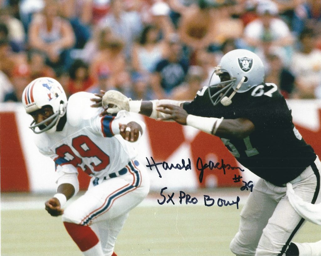 AUTOGRAPHED Harold Jackson New England Patriots 8x10 photo - Main Line ...