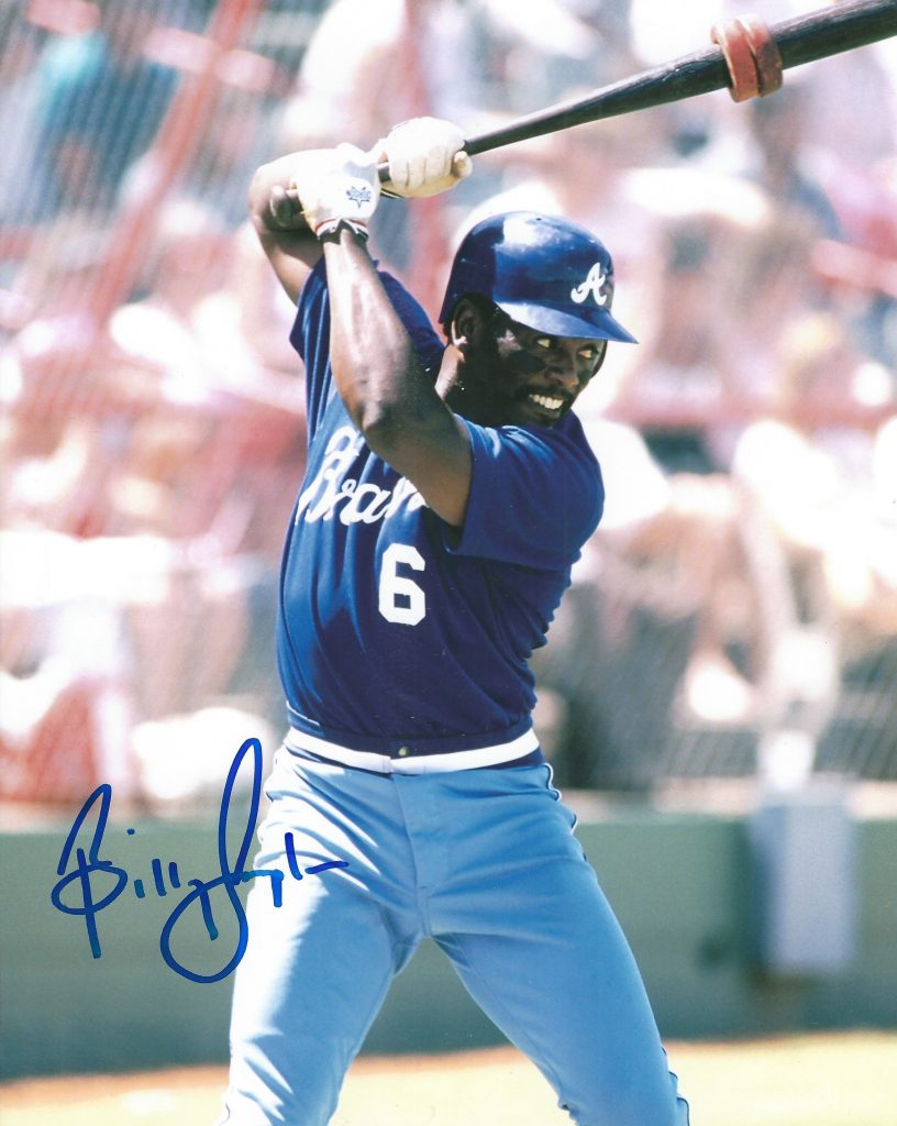 AUTOGRAPHED BILLY SAMPLE 8X10 Atlanta Braves photo - Main Line Autographs