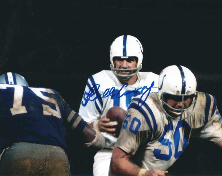 AUTOGRAPHED RICK VOLK 8x10 Baltimore Colts Photo - Main Line Autographs