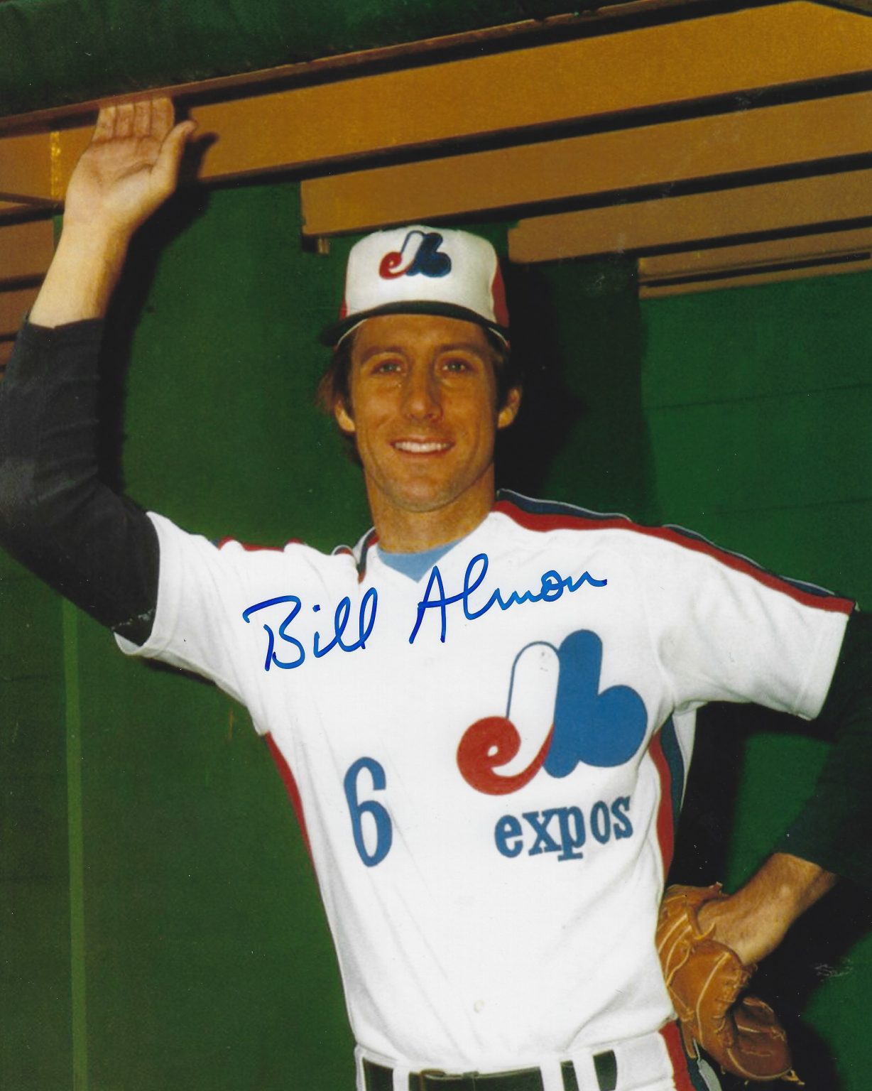 AUTOGRAPHED BILL ALMON 8x10 Montreal Expos Photo - Main Line Autographs
