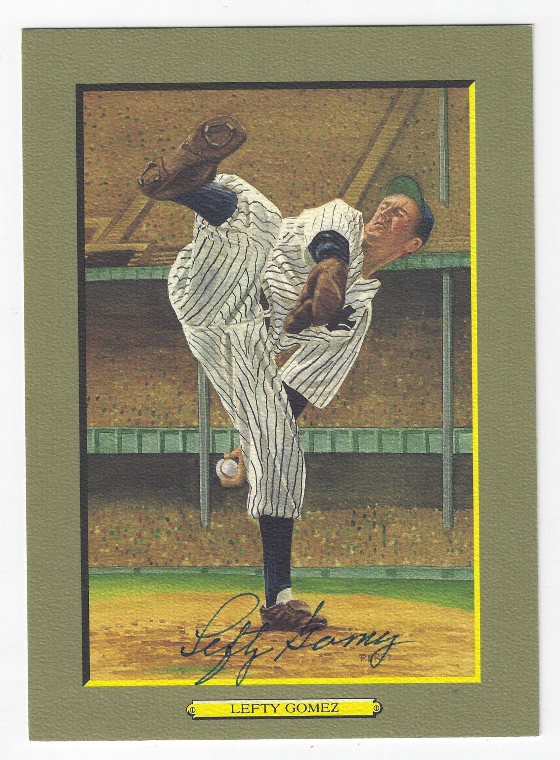 Autographed LEFTY GOMEZ New York Yankees Perez-Steele Great Moments ...