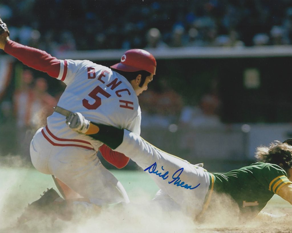 AUTOGRAPHED DICK GREEN 8x10 Oakland A's Photo - Main Line Autographs