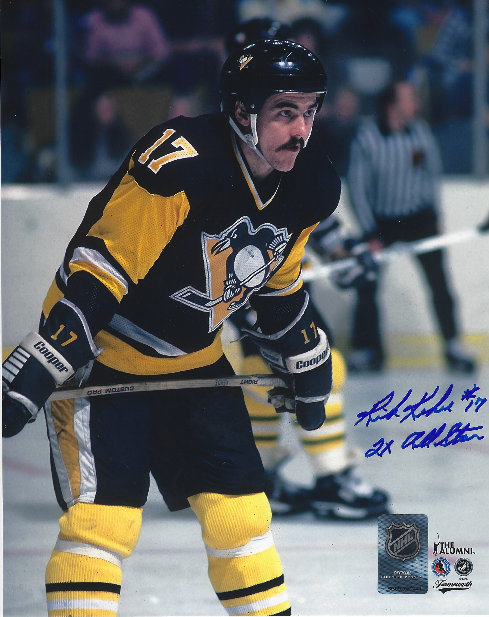 Autographed RICK KEHOE "2x All Star" 8X10 Pittsburgh Penguins Photo ...