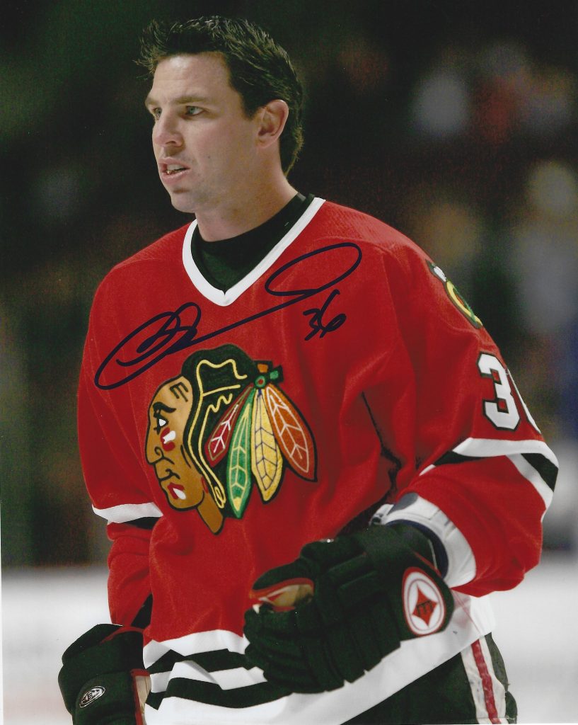 Autographed MATTHEW BARNABY 8X10 Chicago Blackhawks Photo - Main Line ...