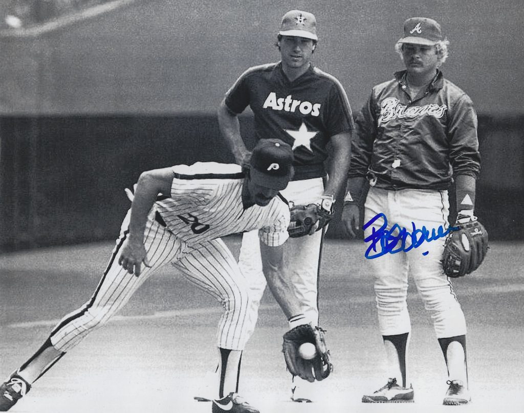 AUTOGRAPHED BOB HORNER 8X10 Atlanta Braves photo - Main Line Autographs