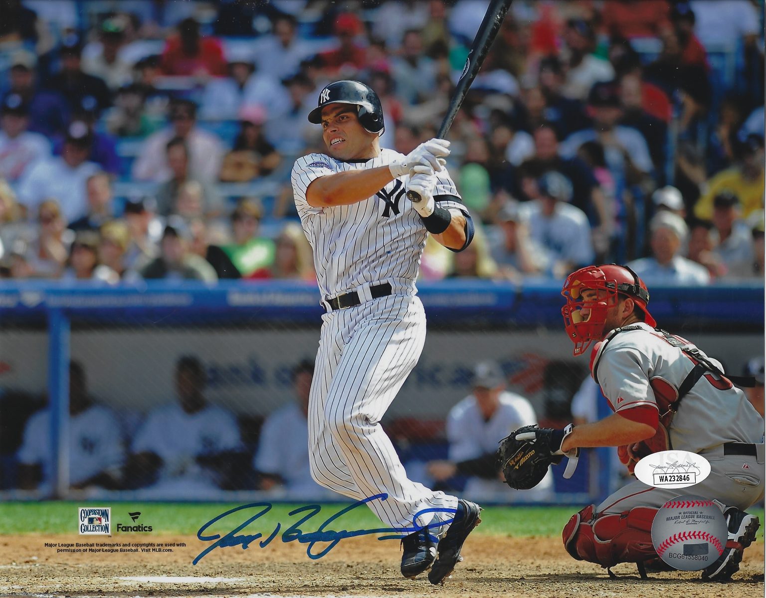 Autographed IVAN RODRIGUEZ New York Yankees 8X10 photo JSA - Main Line ...