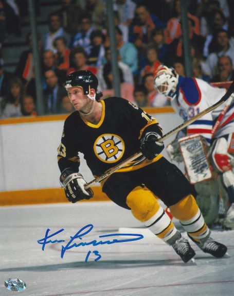 Autographed KEN LINSEMAN 8x10 Boston Bruins Photo - Main Line Autographs