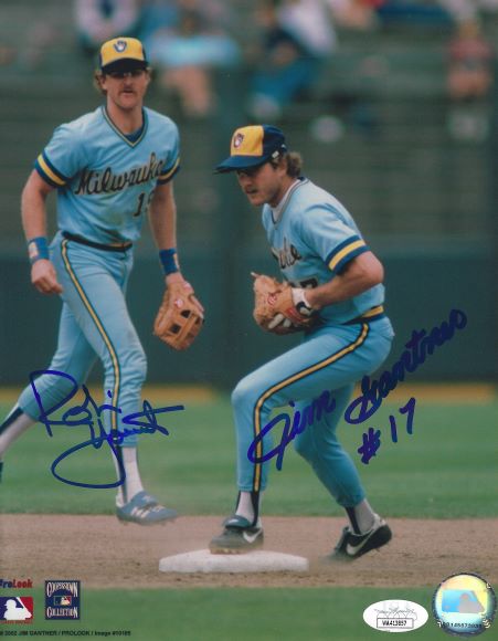 Autographed ROBIN YOUNT and JIM GANTNER 8x10 Milwaukee Brewers Photo ... Autographed ROBIN YOUNT and JIM GANTNER 8x10 Milwaukee Brewers Photo ...