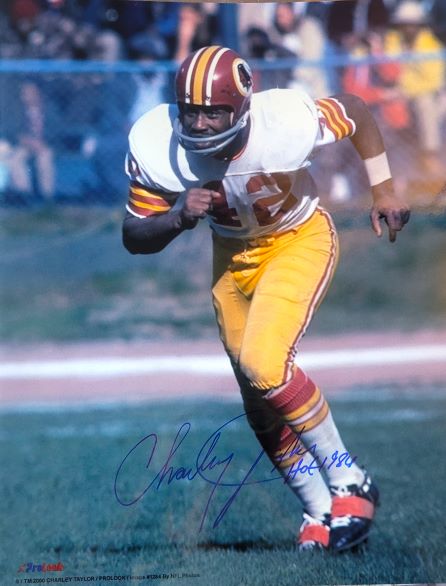 Autographed CHARLEY TAYLOR 16x20 Washington Redskins Photo - Main Line ...