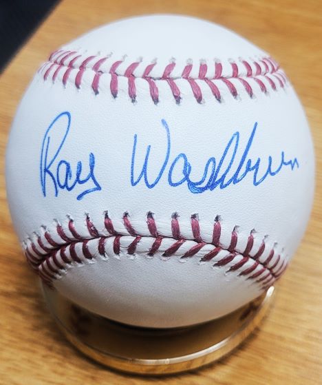 Autographed RAY WASHBURN Official Major League Baseball - Main Line ...