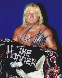 Autographed GREG "THE HAMMER " VALENTINE WWF Hall of Famer 8X10 ...