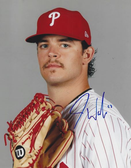 Autographed JEREMY WALKER 8X10 Philadelphia Phillies Photo - Main Line ...