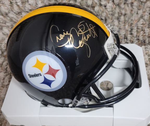 Autographed CRAIG COLQUITT Pittsburgh Steelers Mini Helmet with COA ...