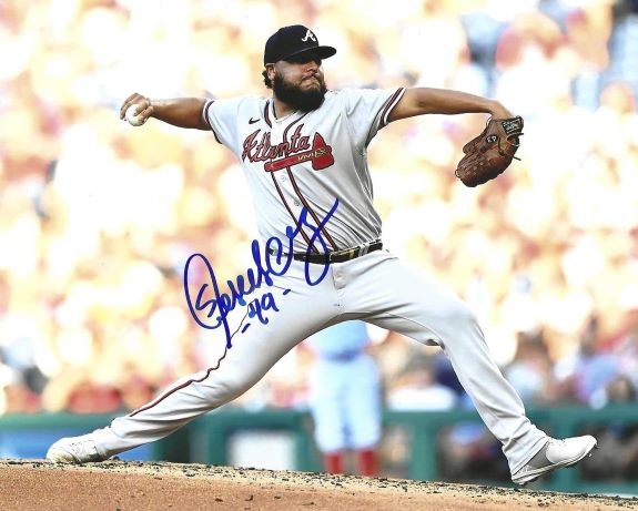 AUTOGRAPHED JESUS CRUZ 8X10 Atlanta Braves photo - Main Line Autographs