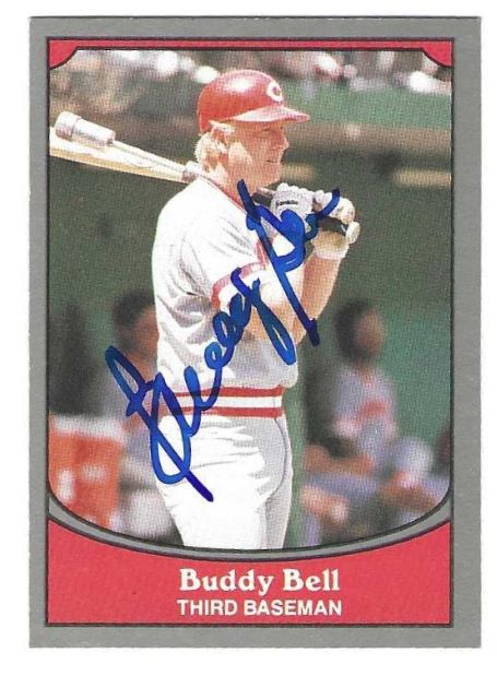 Autographed BUDDY BELL Cincinnati Reds 1990 Pacific Legends Card - Main ...