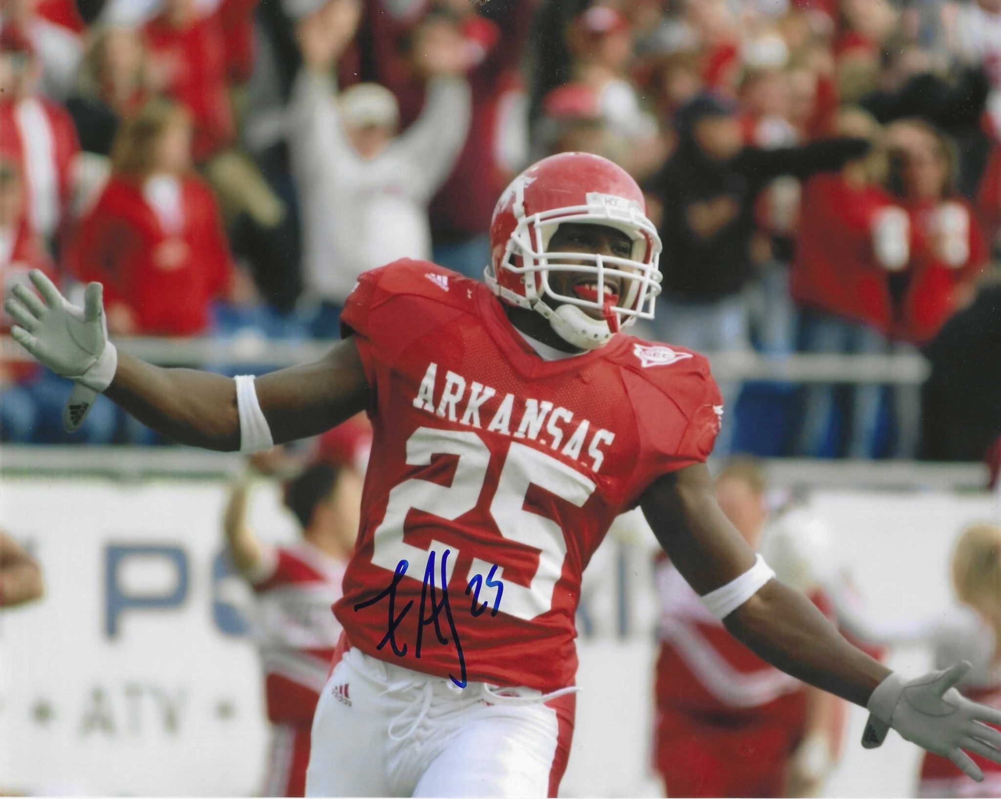 AUTOGRAPHED FELIX JONES ARKANSAS RAZORBACKS 8X10 Photo - Main Line ...